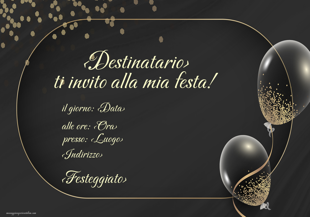 Invito a festa di compleanno adulti | Crea inviti personalizzati di ...