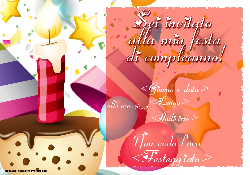 Cerchi invito compleanno whatsapp gratis? Personalizza una invito dalla ...