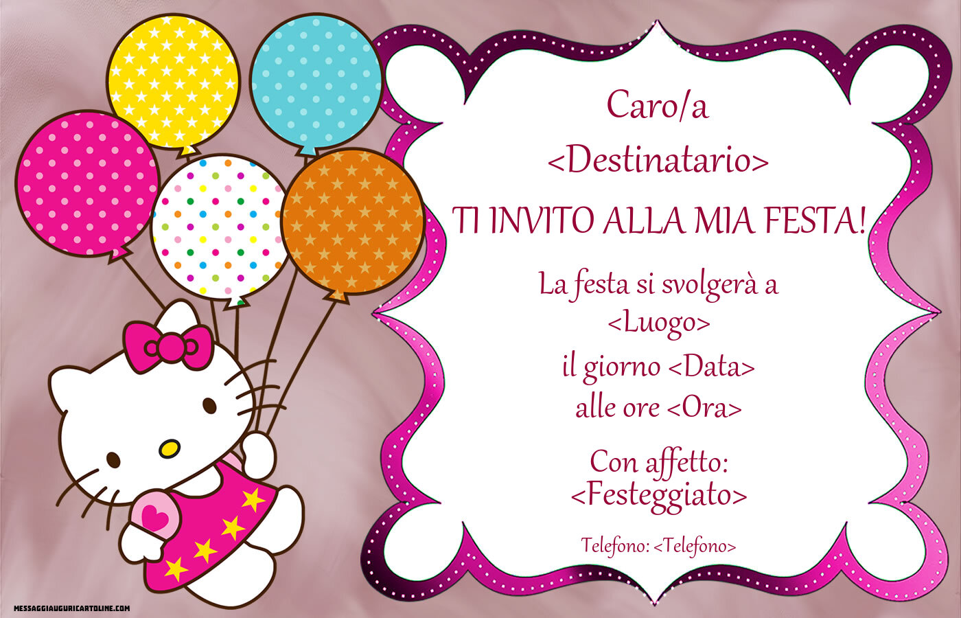 Inviti personalizzati di compleanno per bambini | Pagina 3 | cartolinepersonalizzate.com