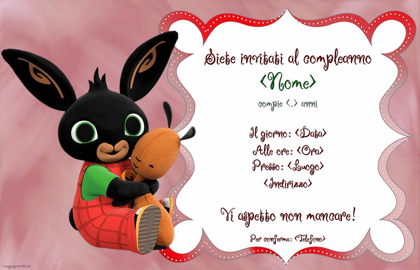 Inviti personalizzati di compleanno per bambini: Bing ...
