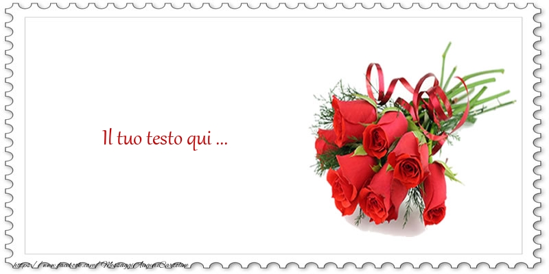 Crea cartoline personalizzate con testo | Auguri | Immagine con bouquet ...