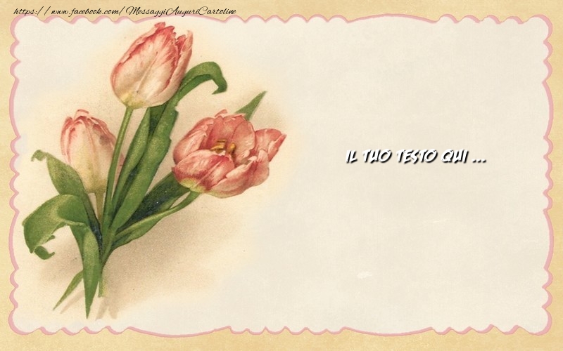 Crea cartoline personalizzate con testo | Auguri | Immagine con bouquet ...