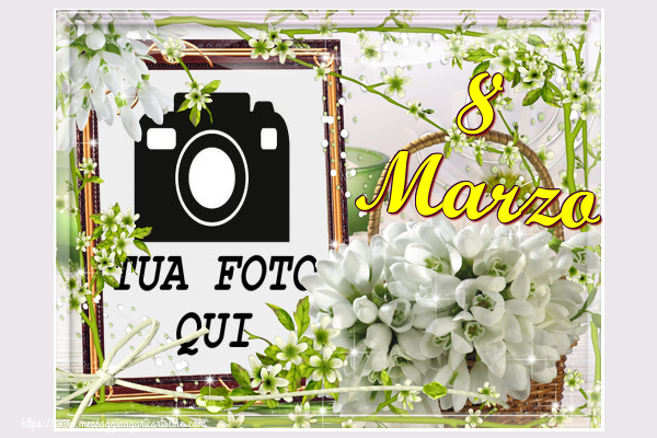 8 Marzo - Cornice foto per la Festa delle Donne | Crea cartoline ...