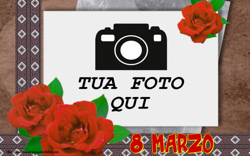 8 Marzo - Cornice foto per la Festa delle Donne | Crea cartoline ...