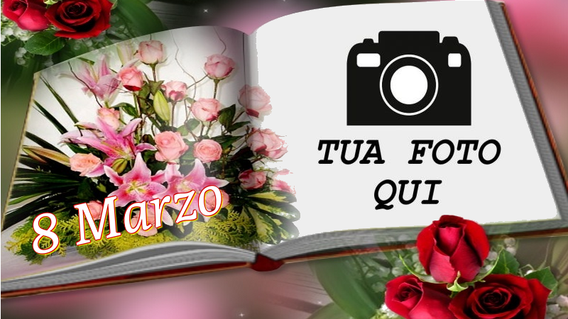 8 Marzo - Cornice foto per la Festa delle Donne | Crea cartoline ...
