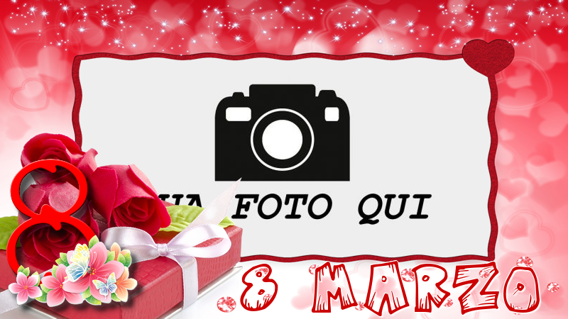 8 Marzo - Cornice foto per la Festa delle Donne | Crea cartoline ...