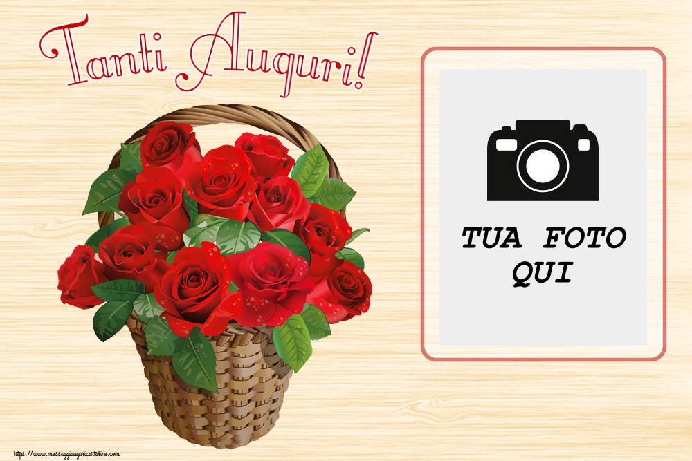 Tanti Auguri! - Cornice foto | Crea cartoline personalizzate con foto ...