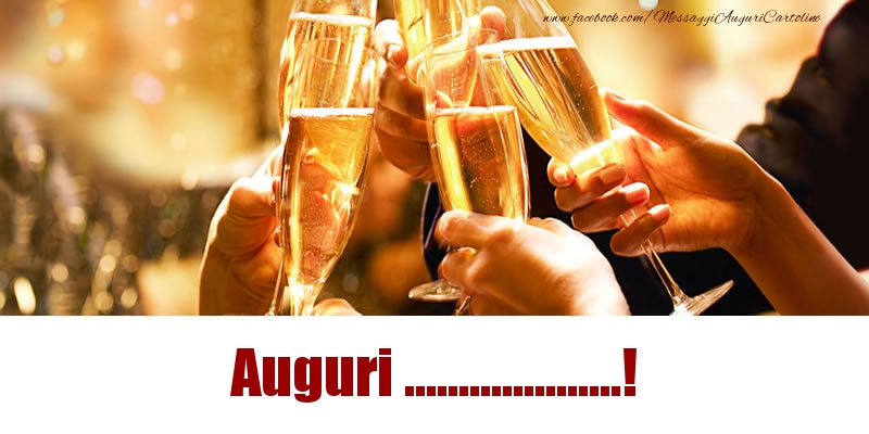 Biglietto auguri personalizzato con persone che tintinnano bicchieri di ...