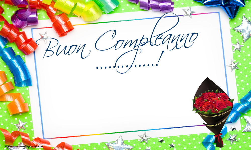 Buon Compleanno ...! | Crea cartoline personalizzate con nome ...